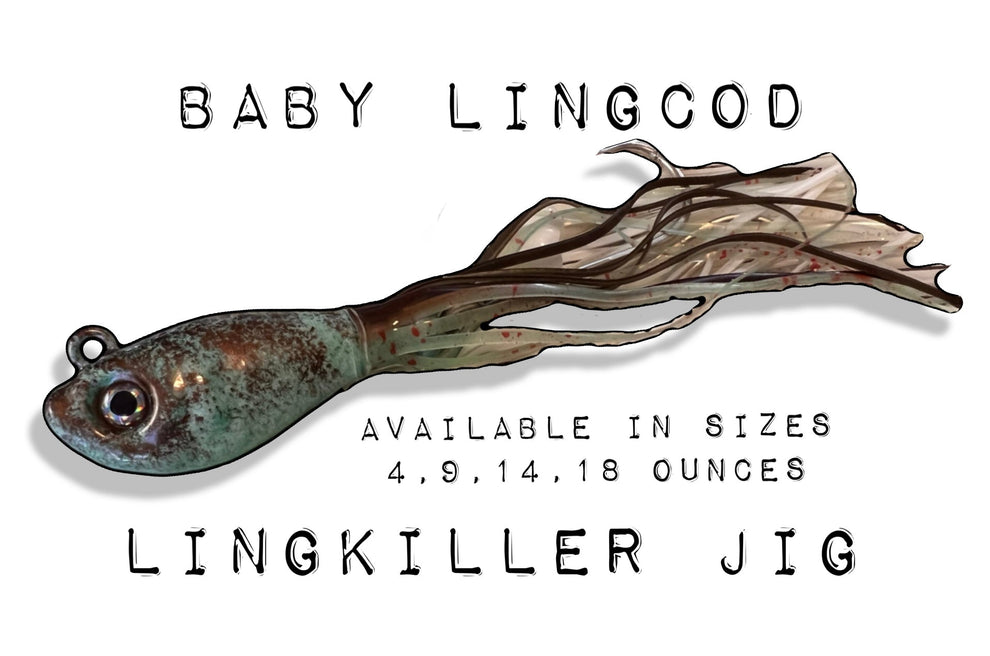 Baby Lingcod Glow LingKiller jig – Lingcodjigs.com